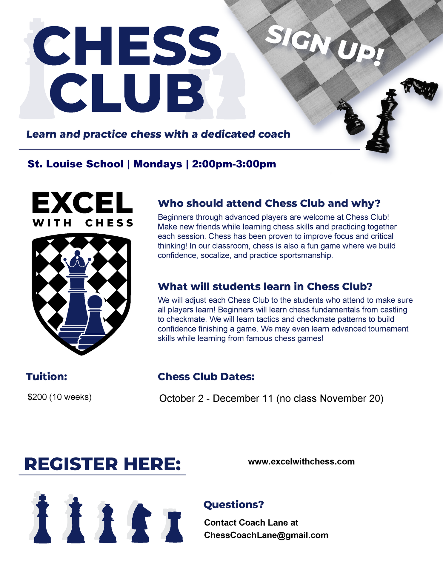 Chess Club Flyer