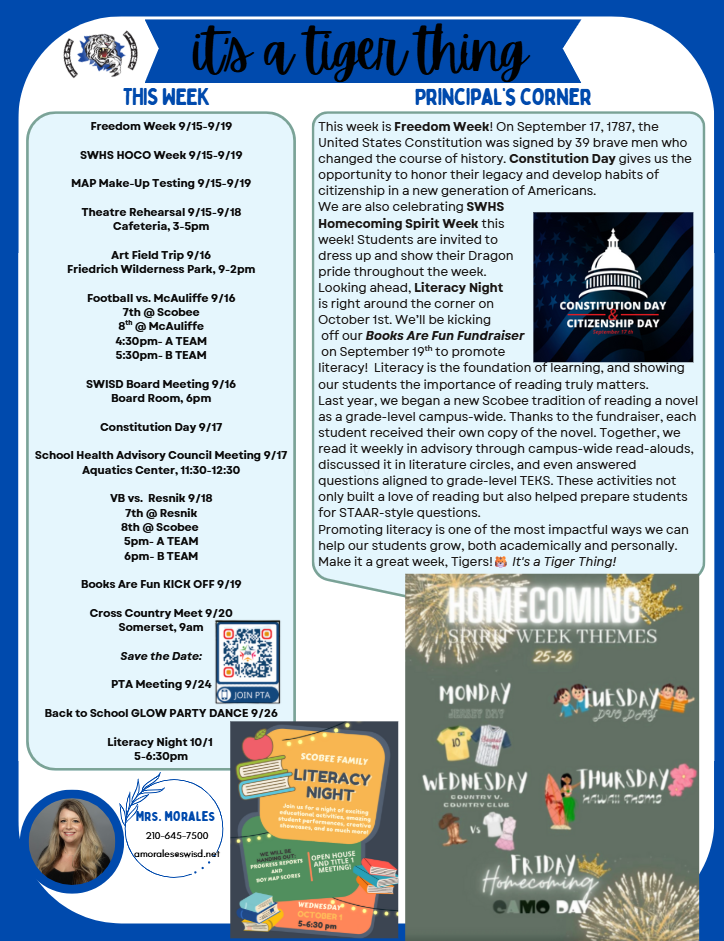 It's A Tiger Thing Weekly Newsletter – About Us – Francis Scobee Middle ...