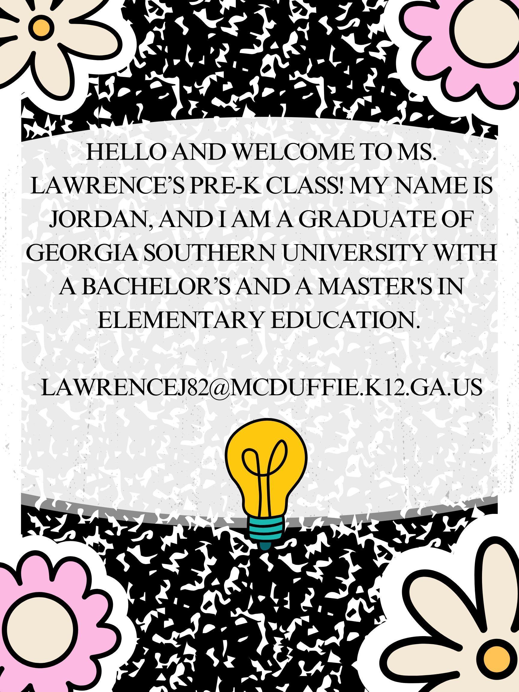 Miss Lawrence's Class – Jordan Lawrence – Maxwell Elementary School