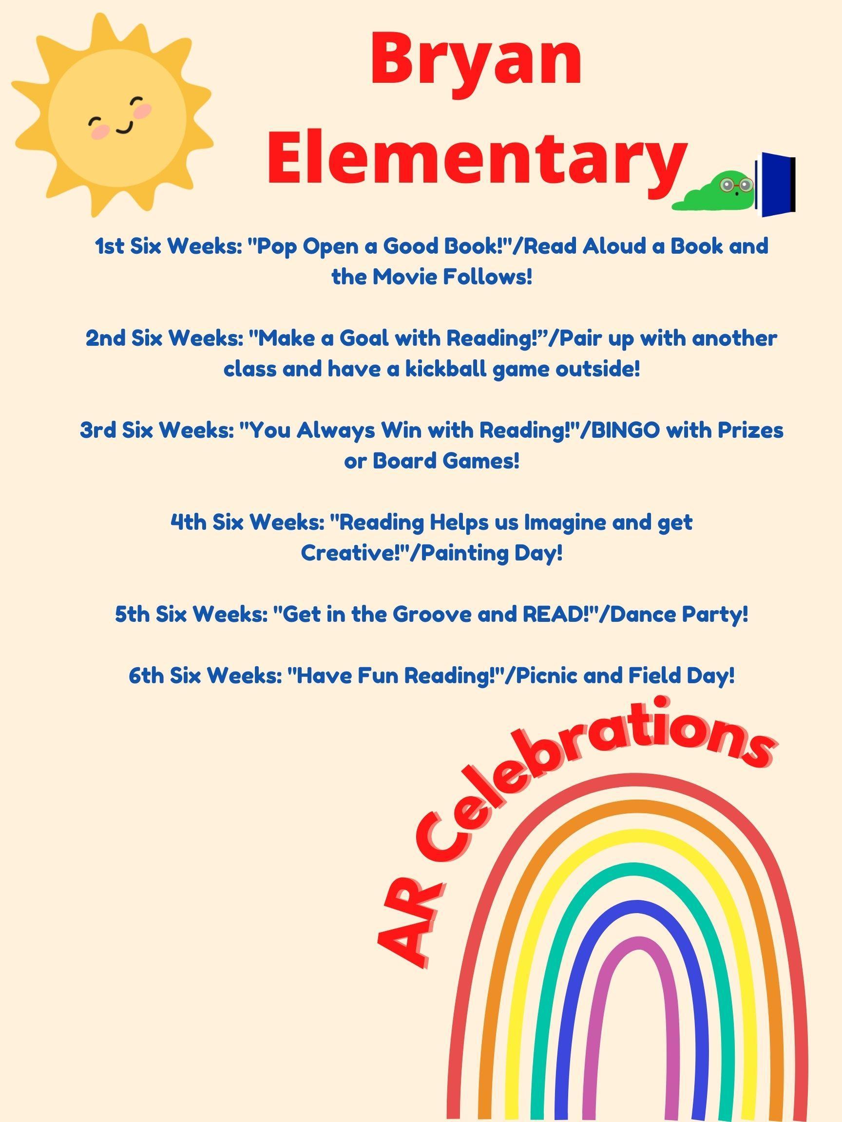 Accelerated Reading Goals – Library – Bryan Elementary School