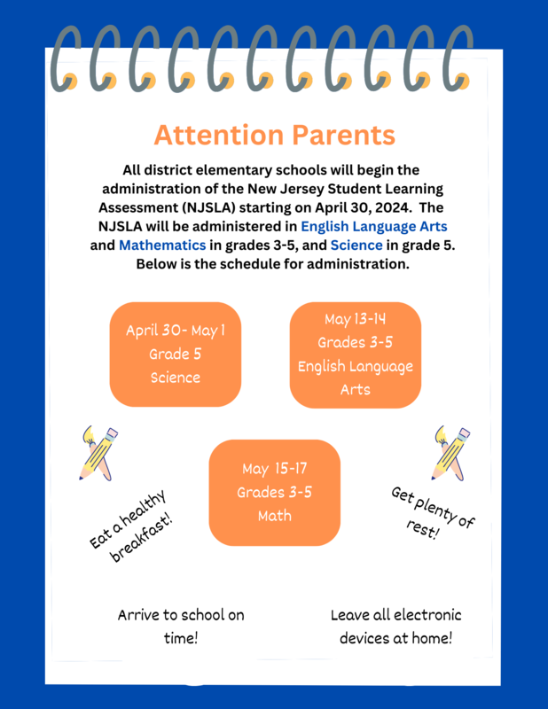 Elementary NJSLA Testing Begins April 30th | Silver Run Elementary