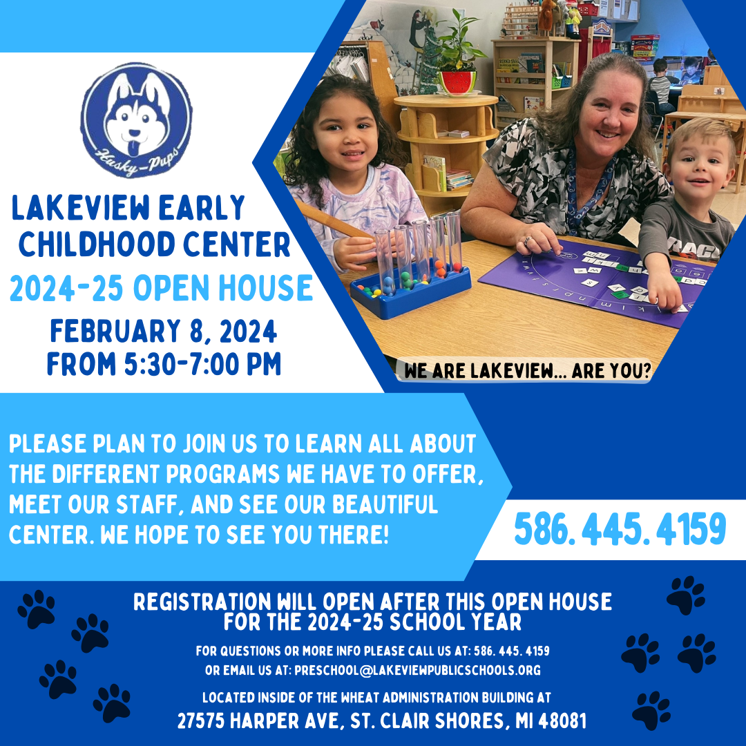 Preschool Information – Enrollment – Lakeview Public Schools