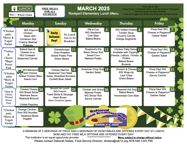 Food Service – Food Services – Rockport Public Schools