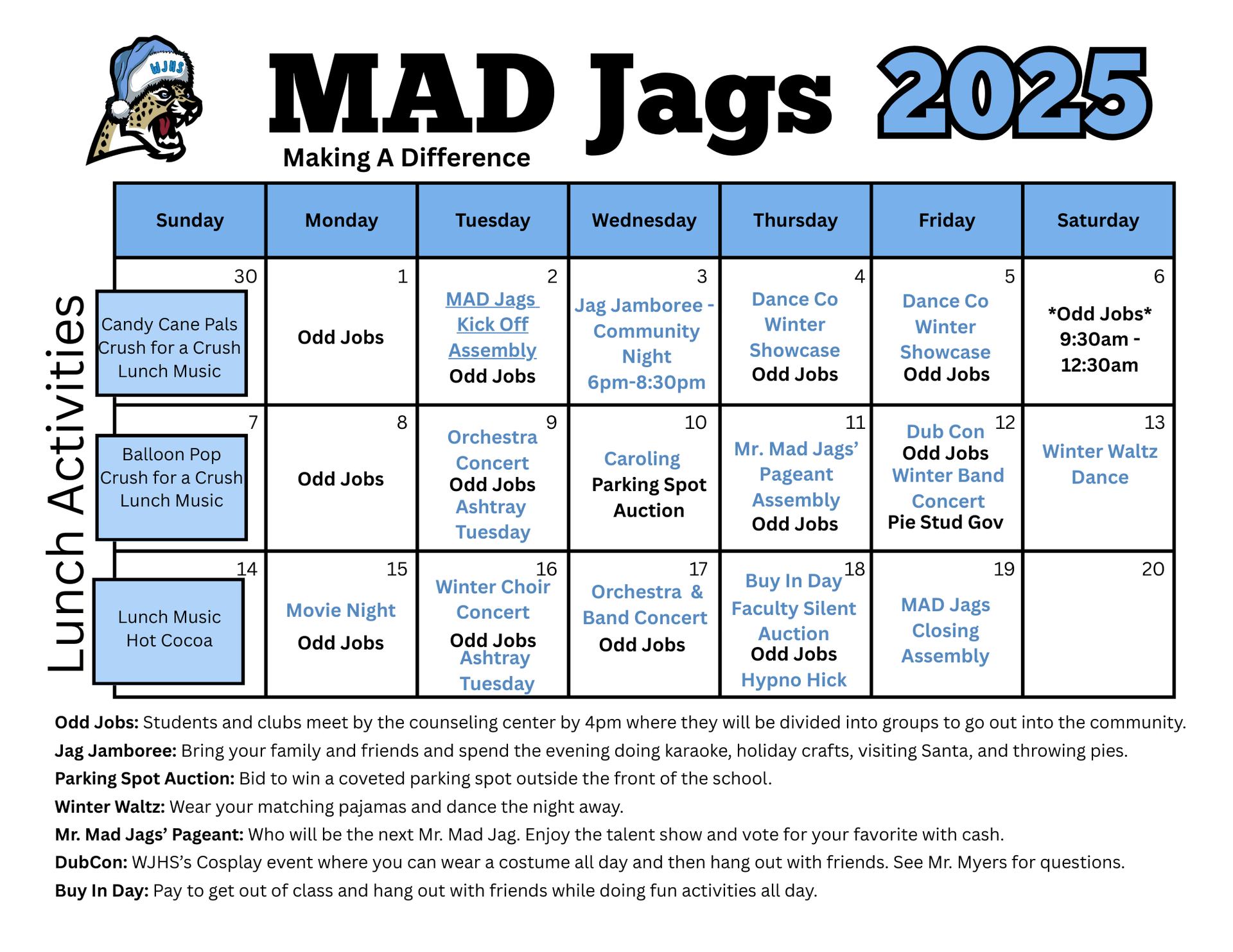 M.A.D. Jags Charity Season – M.A.D. Jags – West Jordan High School
