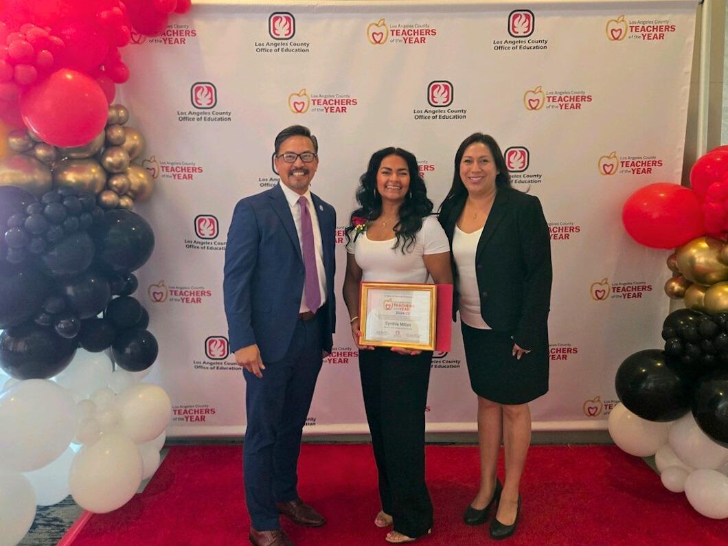 Teacher Cynthia Milian Honored at L.A. County Awards Banquet | Baldwin ...