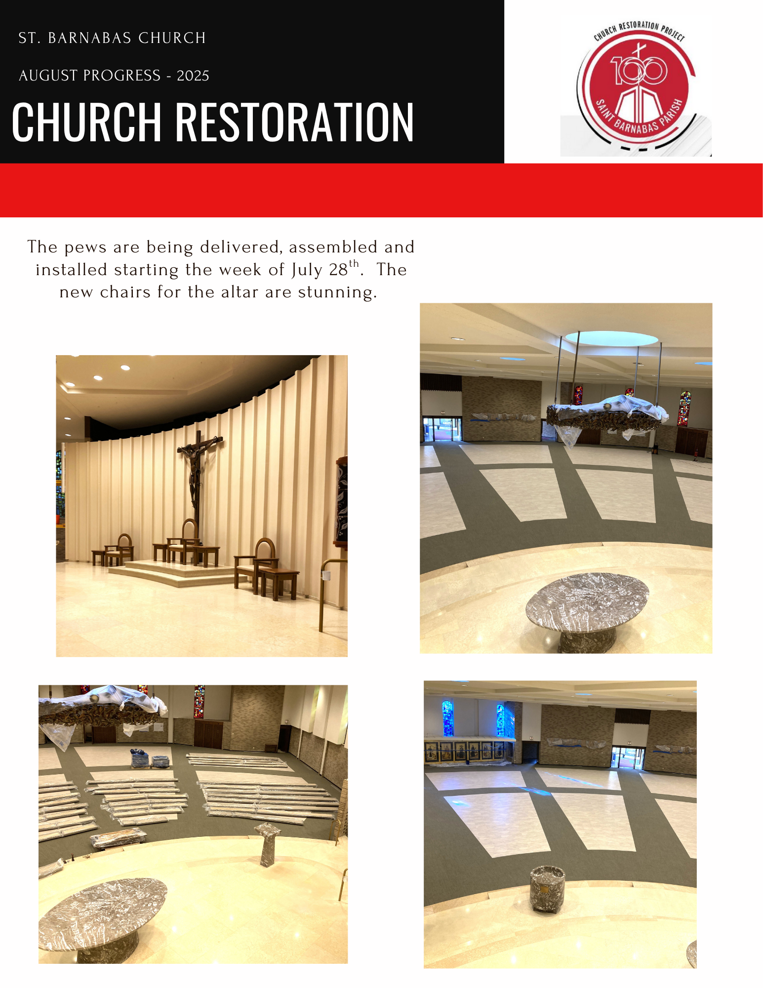 Church Restoration Project - Welcome HOME!!!! – Give – St. Barnabas Parish