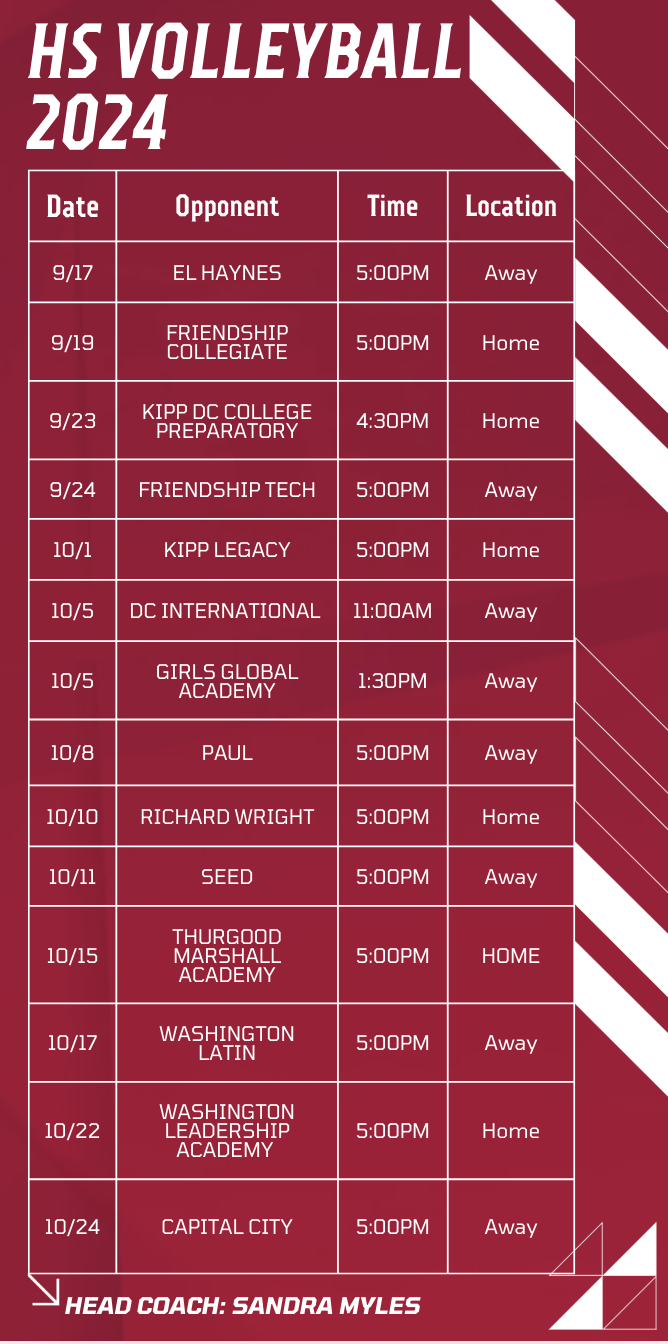 High School Volleyball Schedule – High School Sports Schedules – Cesar ...