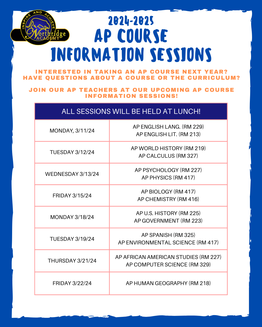 AP Courses at NAHS – College & Career Center – Northridge Academy High ...