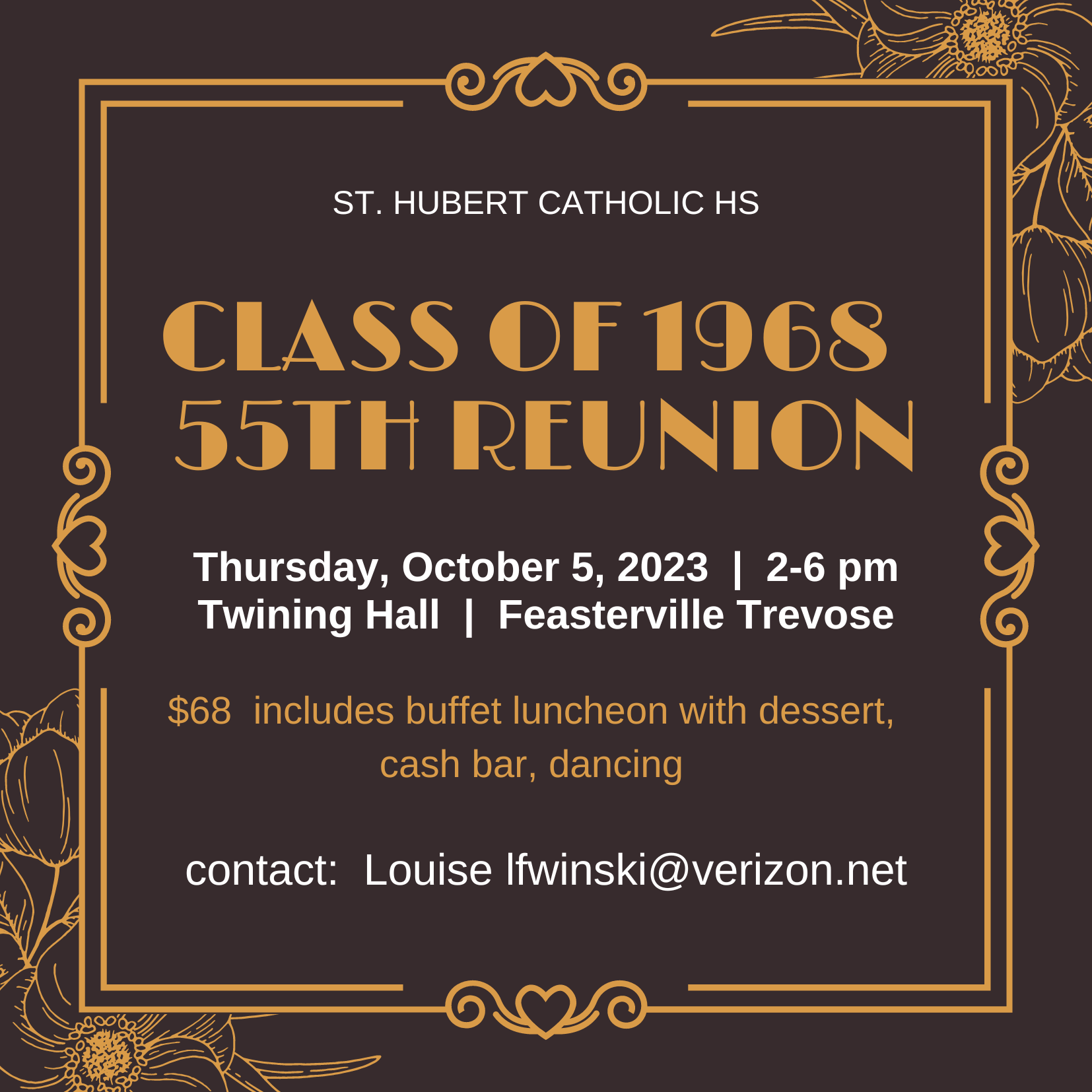 Reunions – Development & Alumnae – St Hubert Catholic High School For Girls