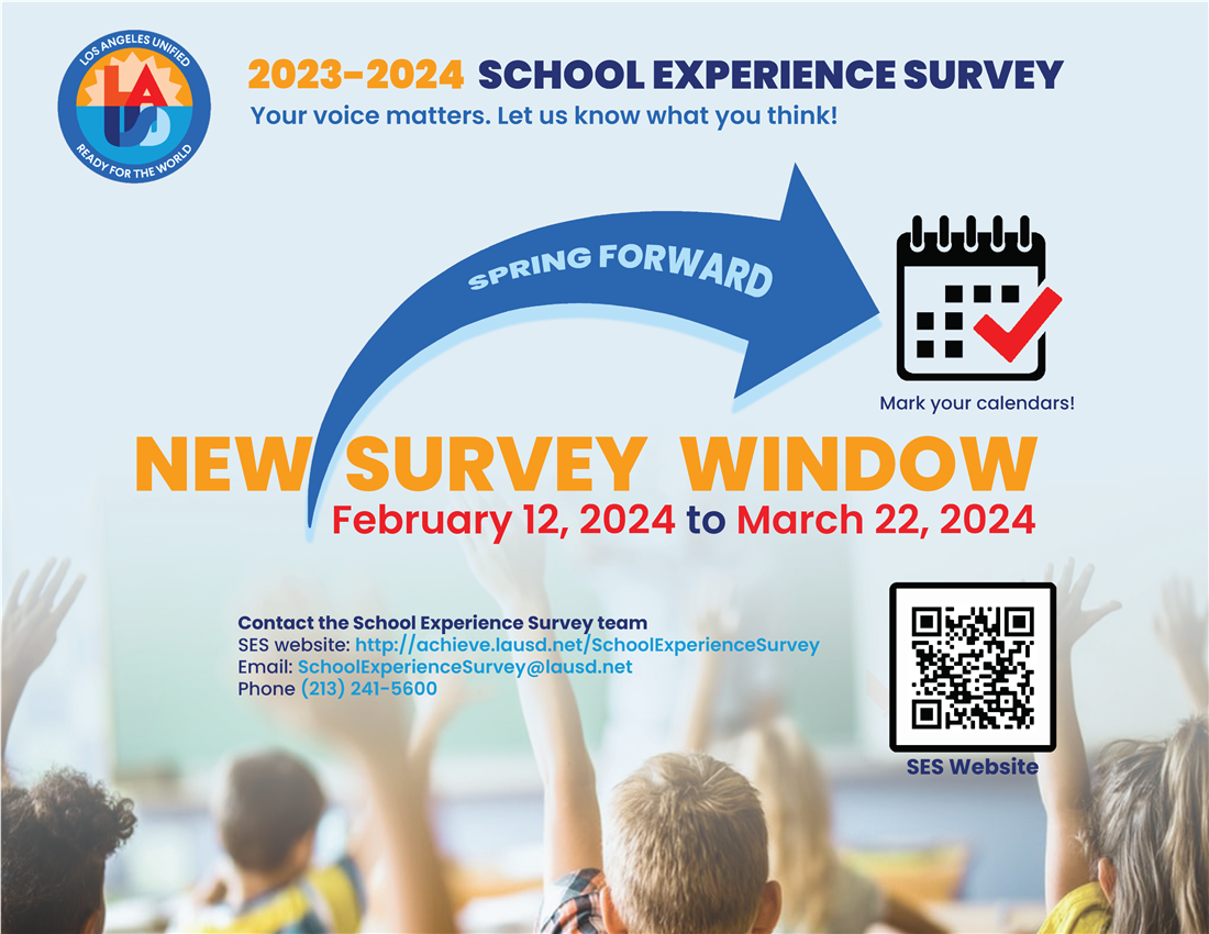 School Experience Survey – Our School – Pacific Boulevard School