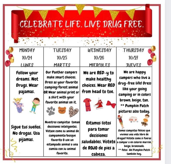 Palmer-Laakso Elementary Red Ribbon Week - Banner Resources - Palmer ...
