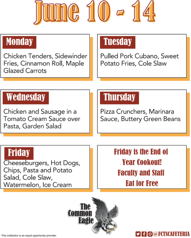 Menu - Cafeteria - Franklin County Technical School