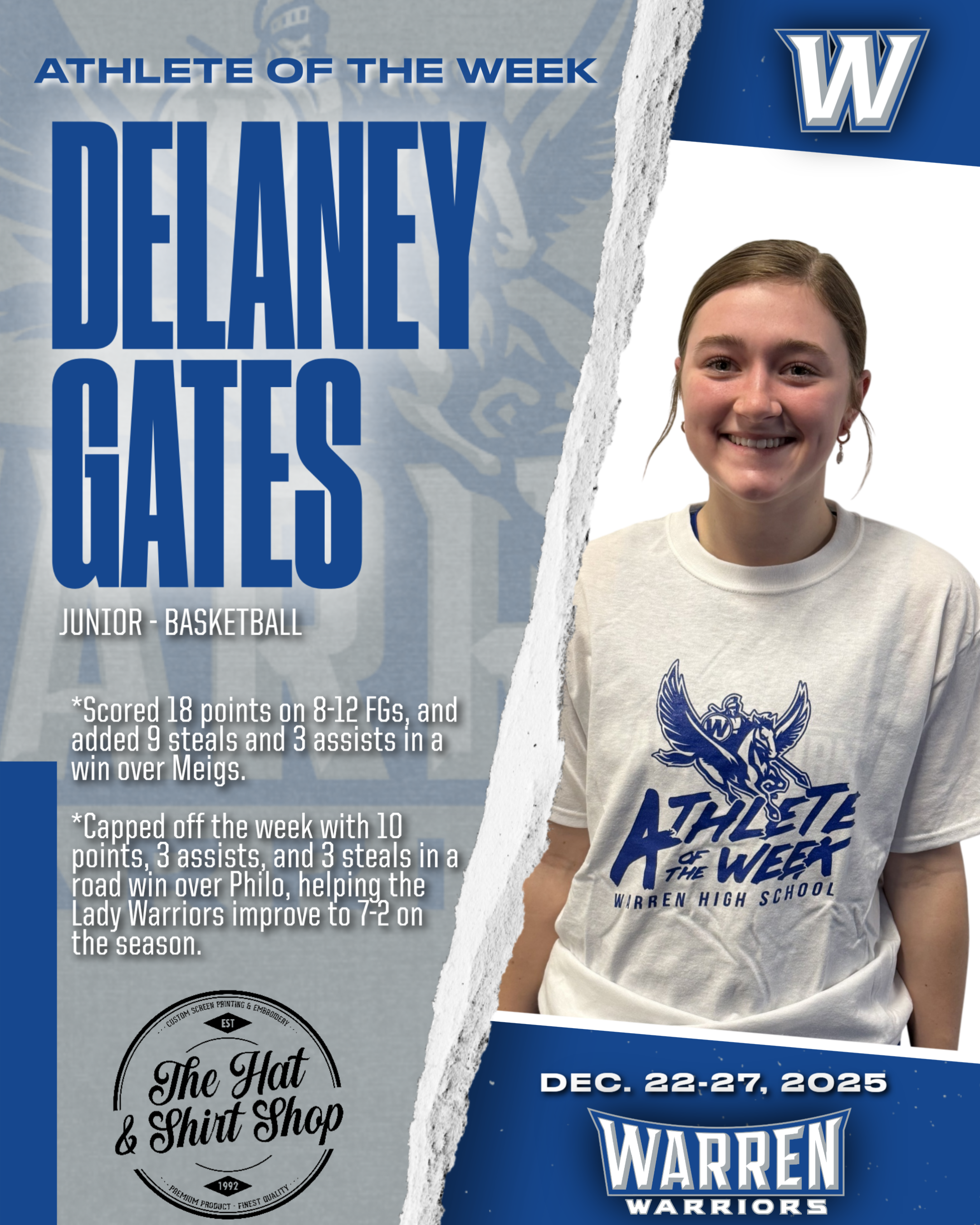 Athlete of the Week – Athletic Honors – Warren Local High School Athletics