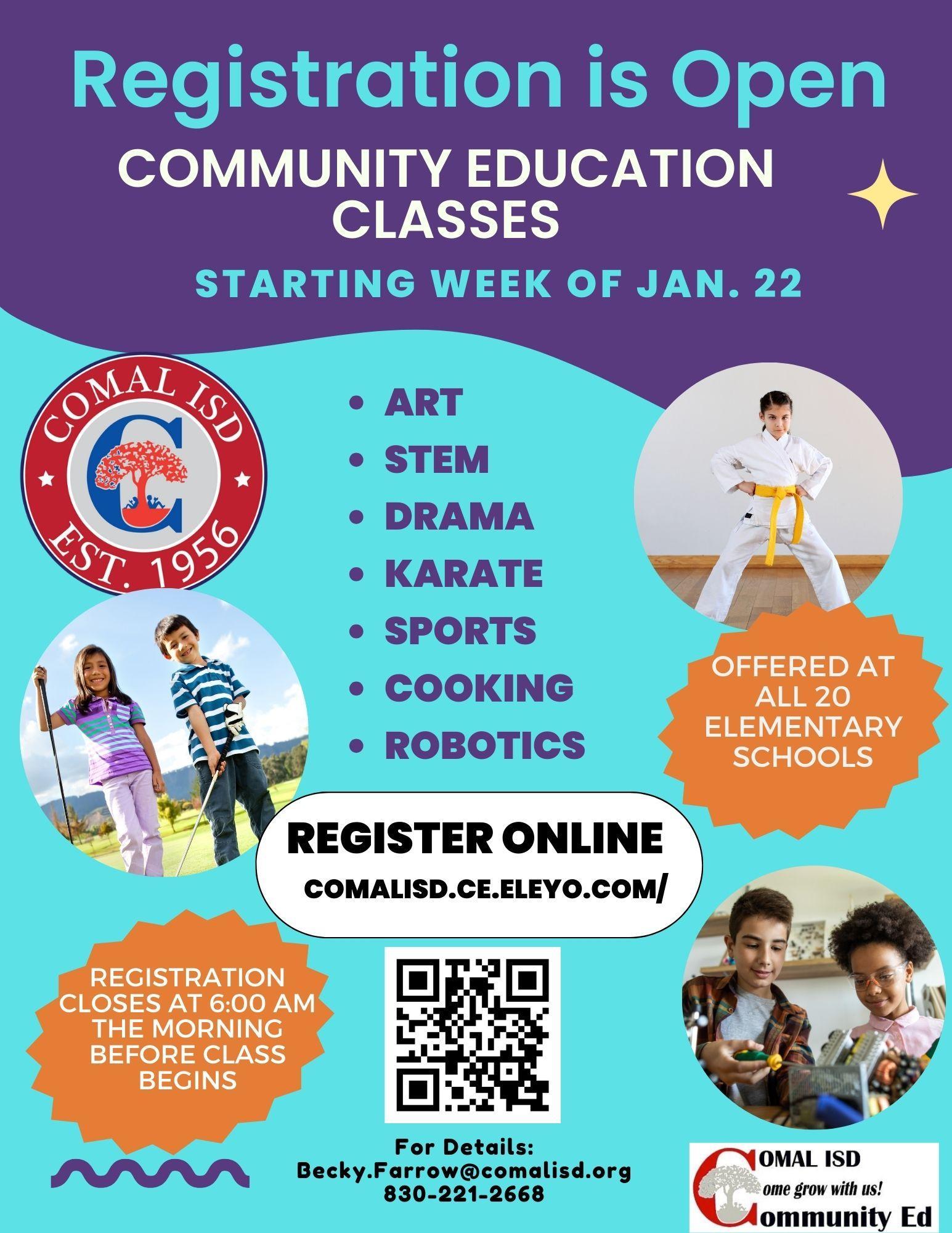 Community Education - Departments - Comal Independent School District