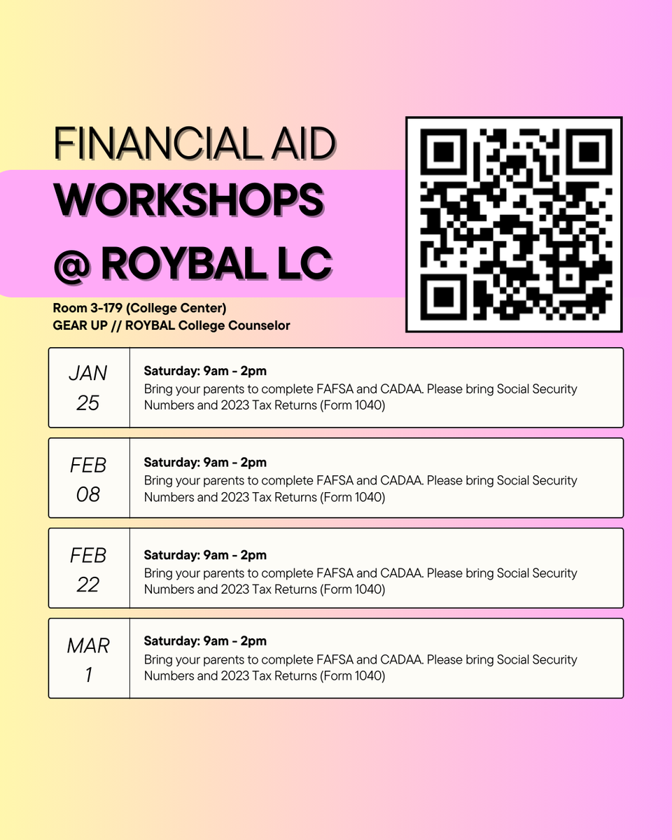 Annoucement/Newsletter – College Center – Edward R Roybal Learning Center