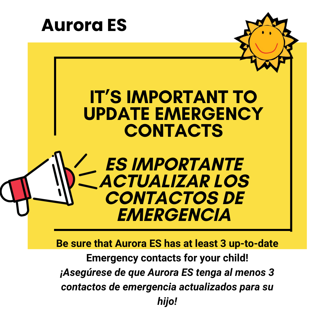 Update Emergency Contacts/Actualizar contactos de emergencia | Aurora ...