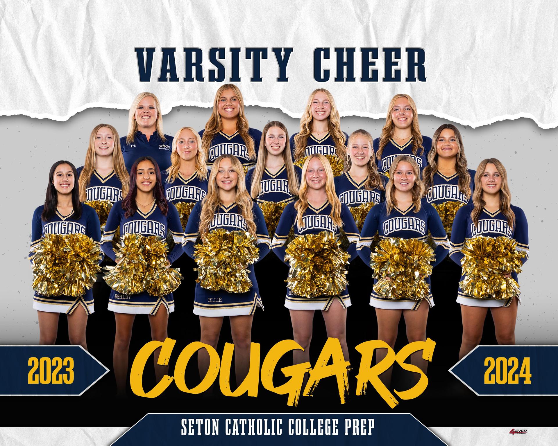 JV / Varsity Cheer – Cougar Sports – Seton Catholic High School