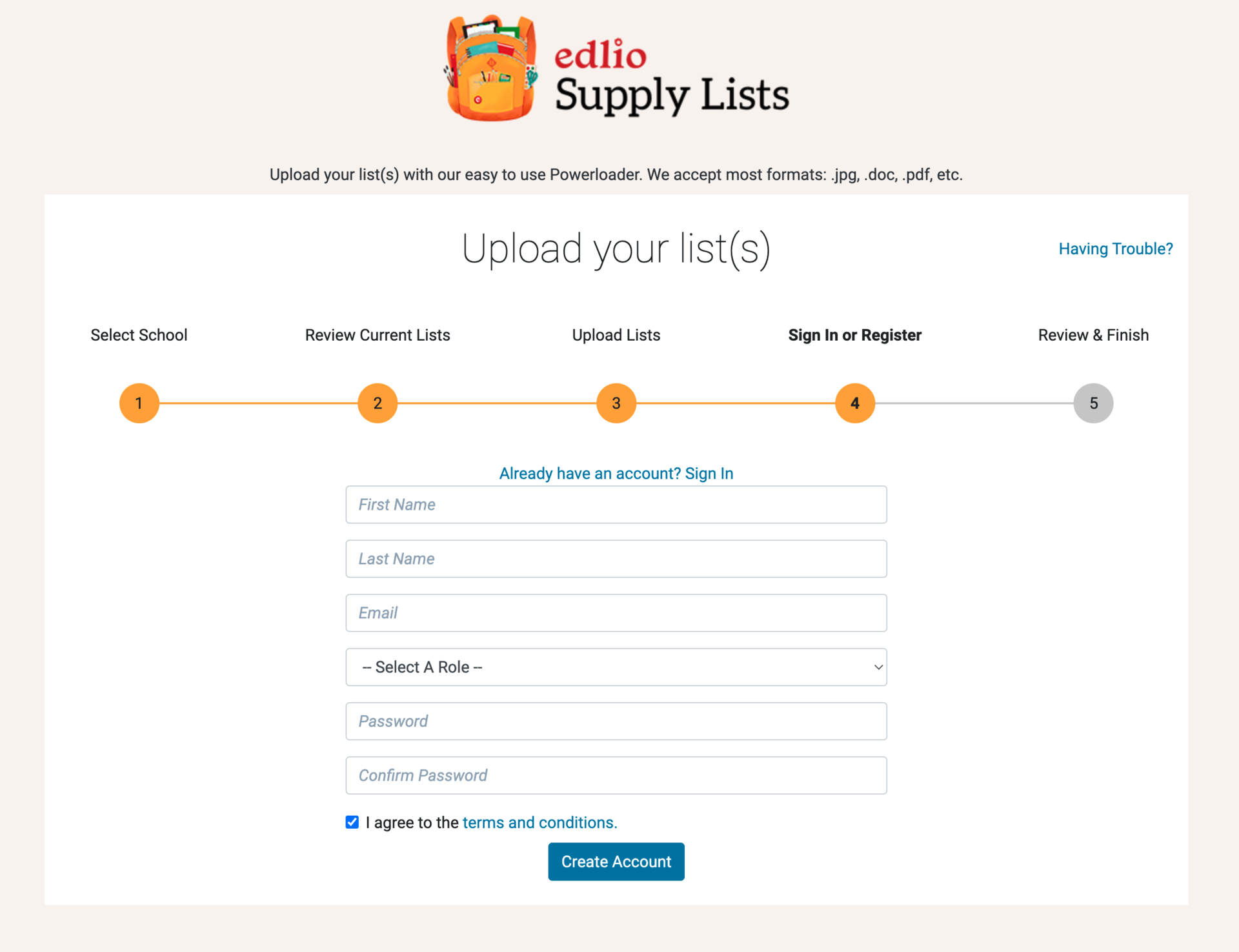 Create A Supply List Supply Lists Edlio Help Center