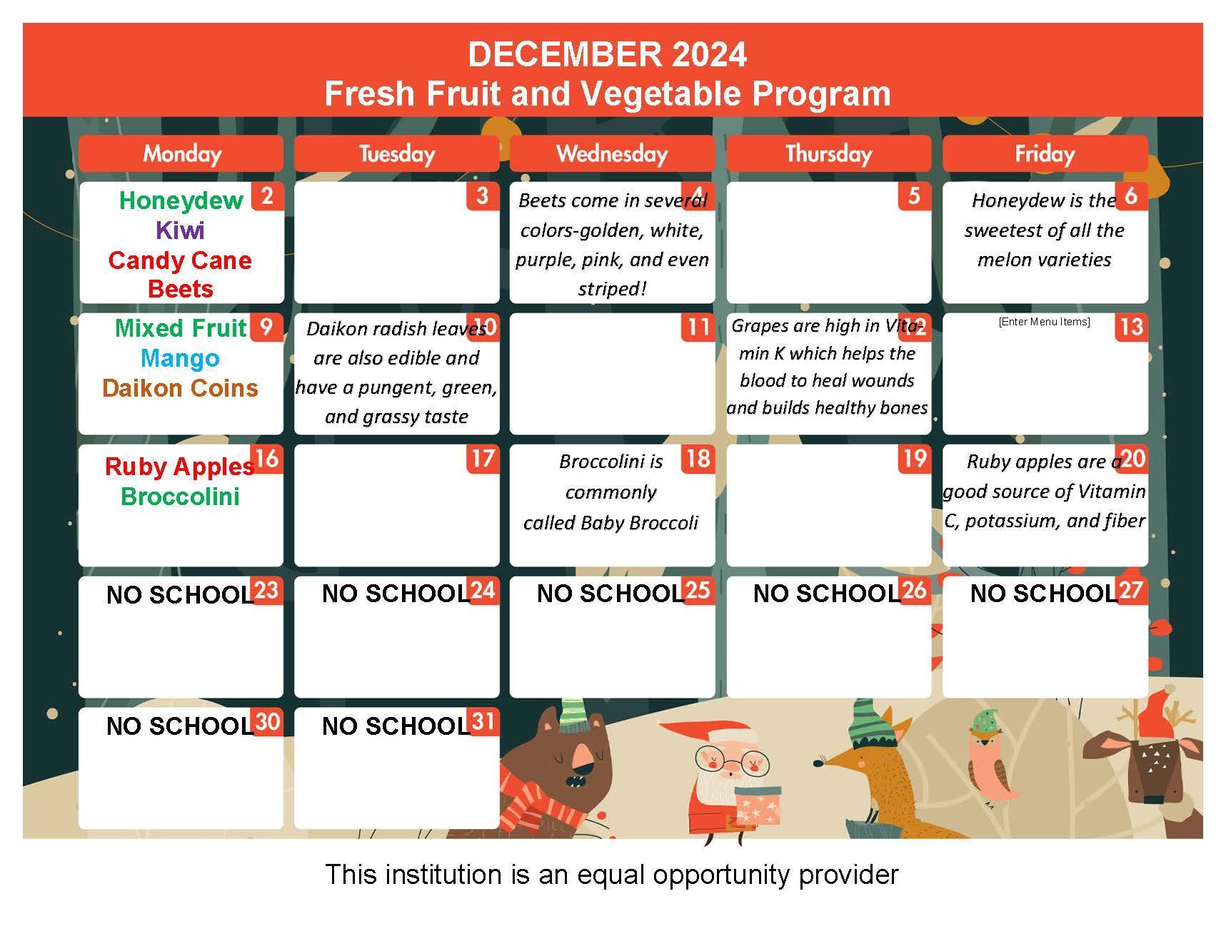 Fresh Fruit and Vegetable Program – Food Service – Melvindale-Northern ...