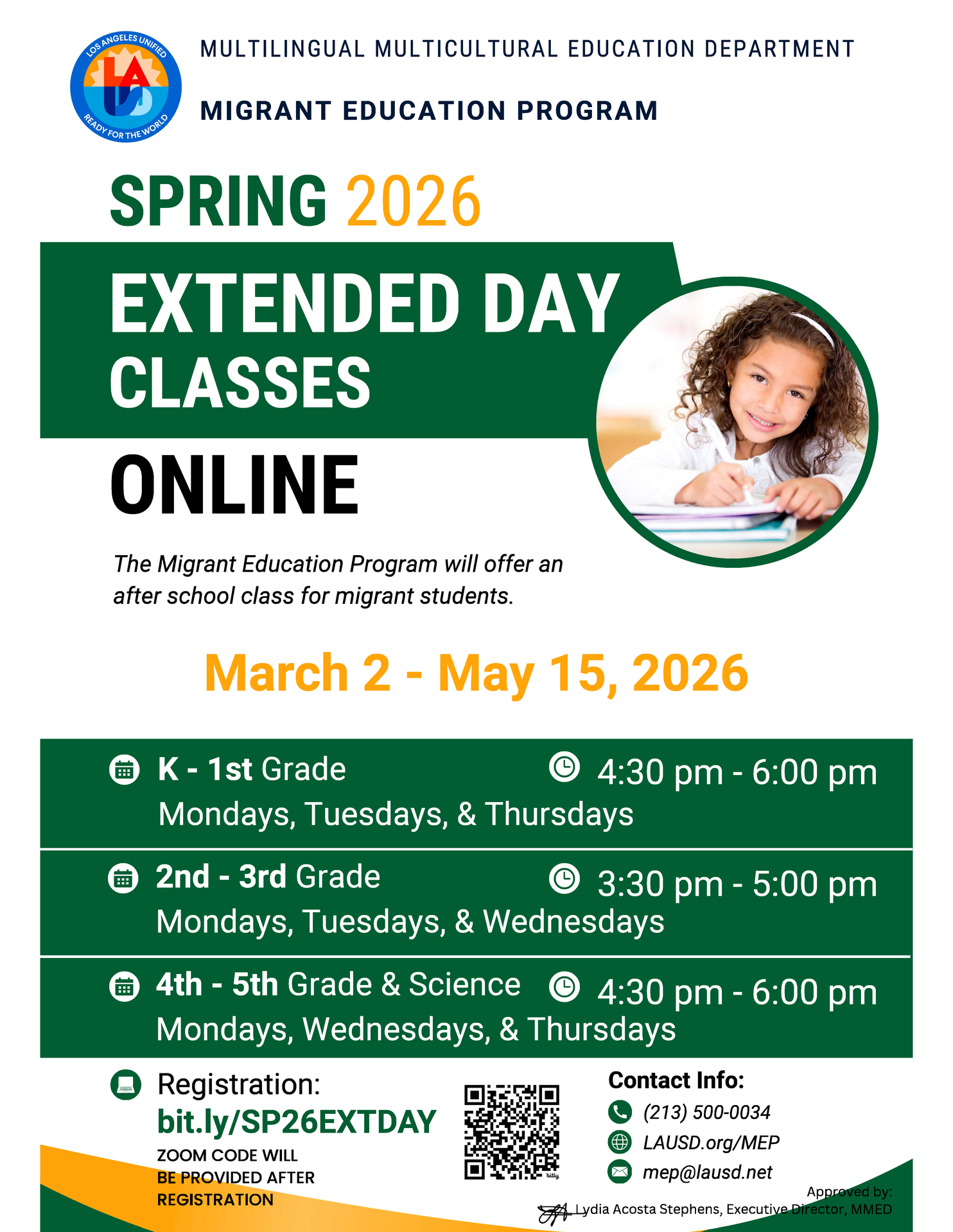 Extended Day - Migrant Education Program (MEP)