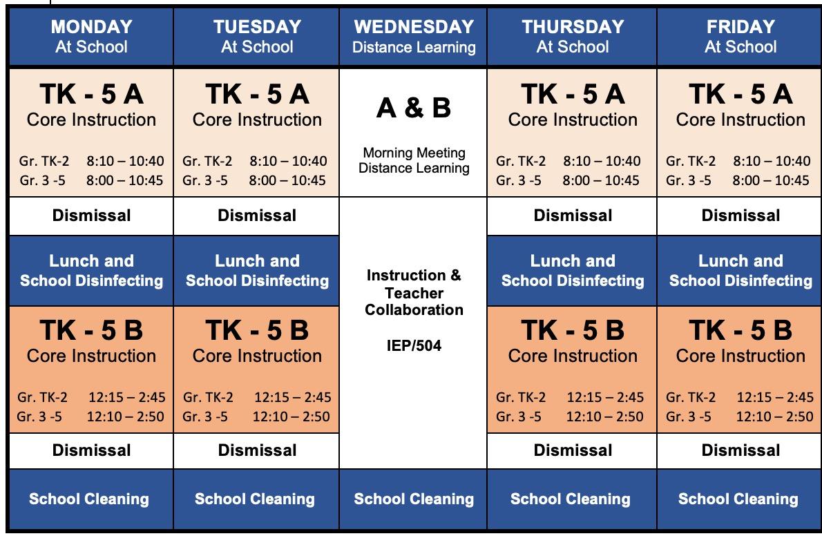 Daily Schedule - School Day - Meadows Elementary School
