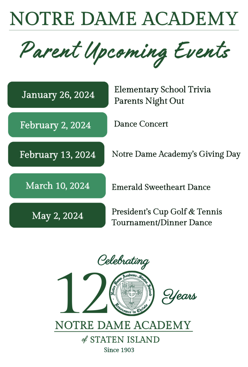 Parent Events – Academics – Notre Dame Academy Parent Portal