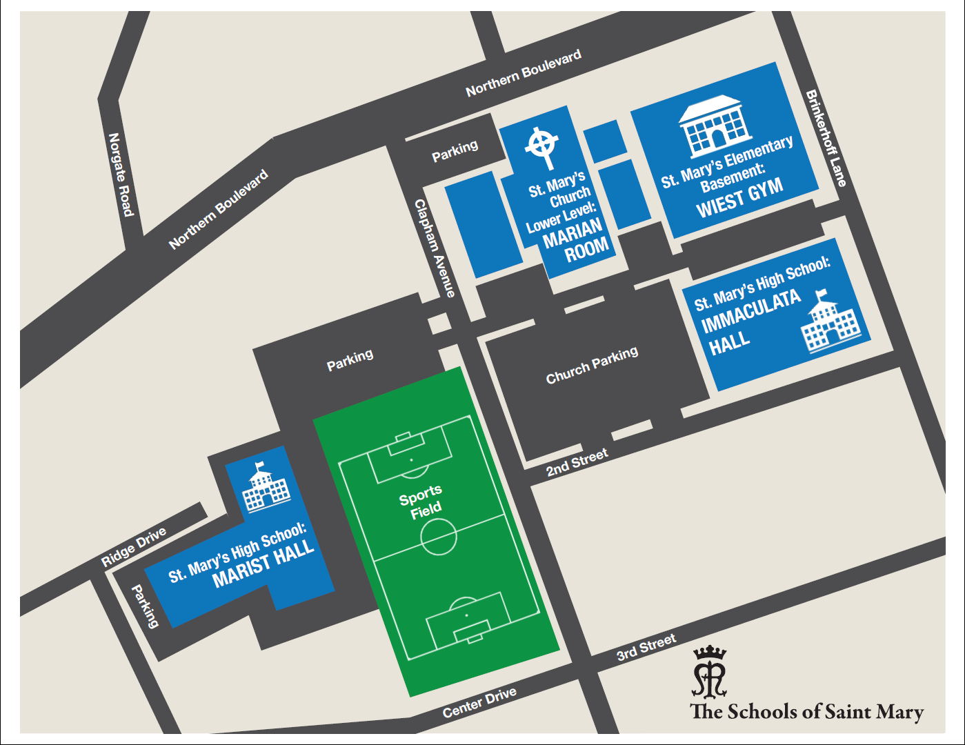 Map & Directions – About Us – St. Mary's College Preparatory High School