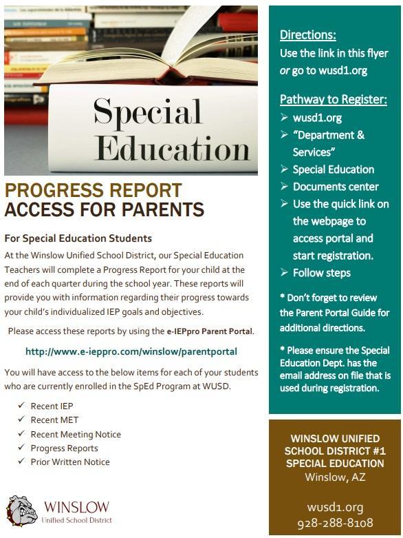 Resources for Parents / Guardians – Special Education – Winslow Unified ...