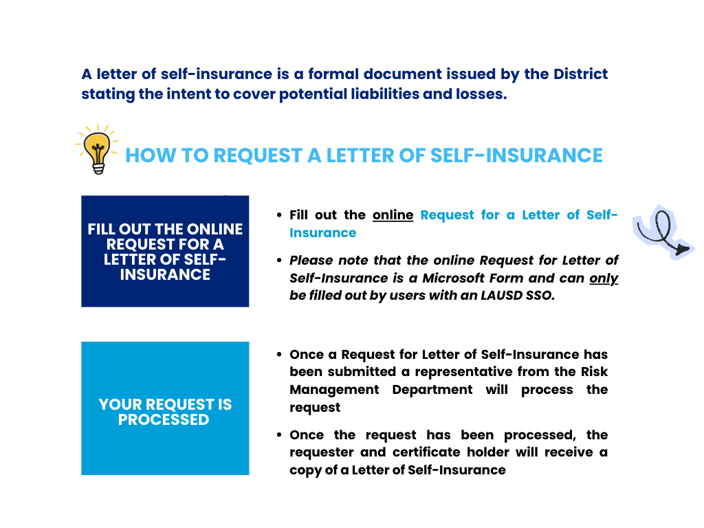 Self Insurance Letter Request - Risk Finance and Insurance Services ...
