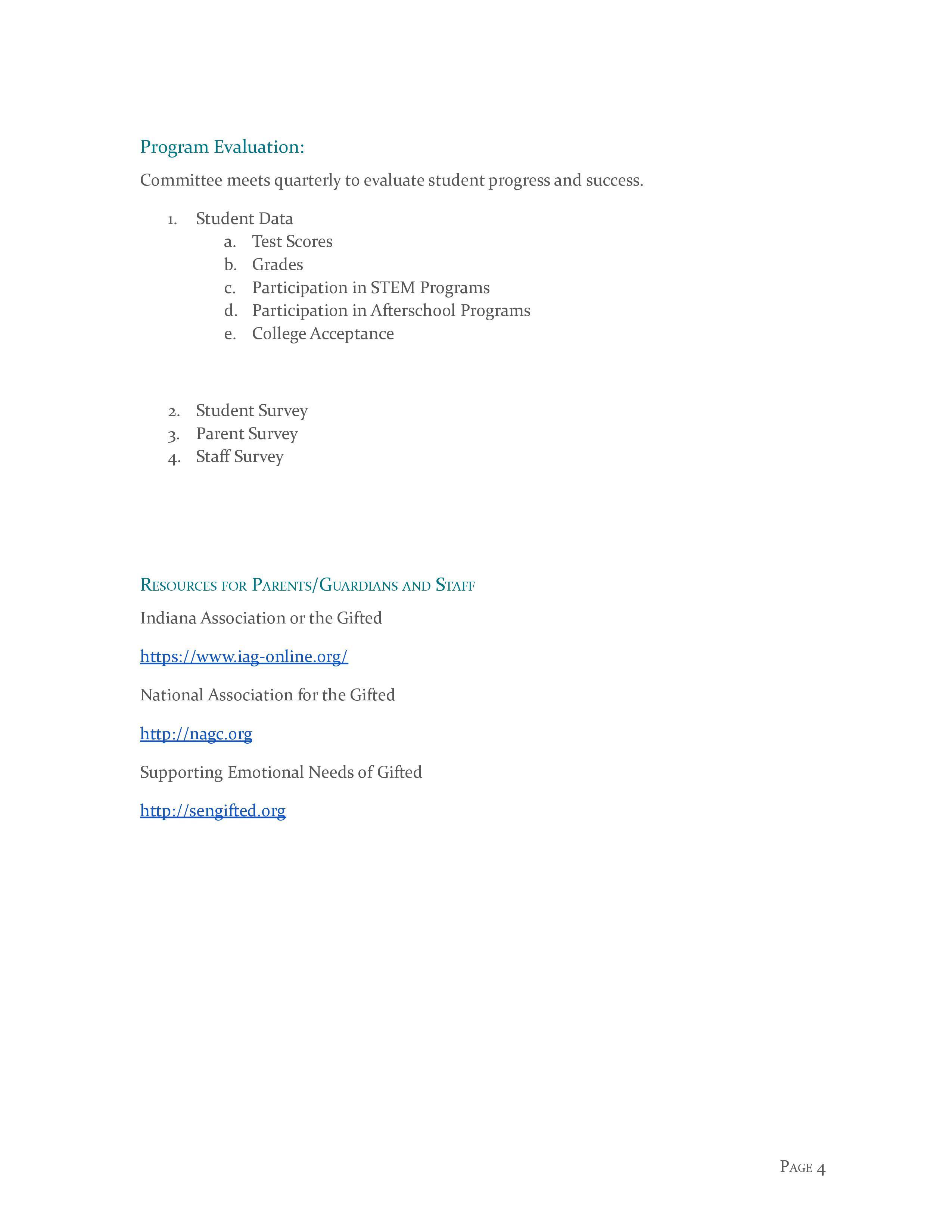 High Ability – High Ability – Indiana Math and Science Academy (IMSA) West