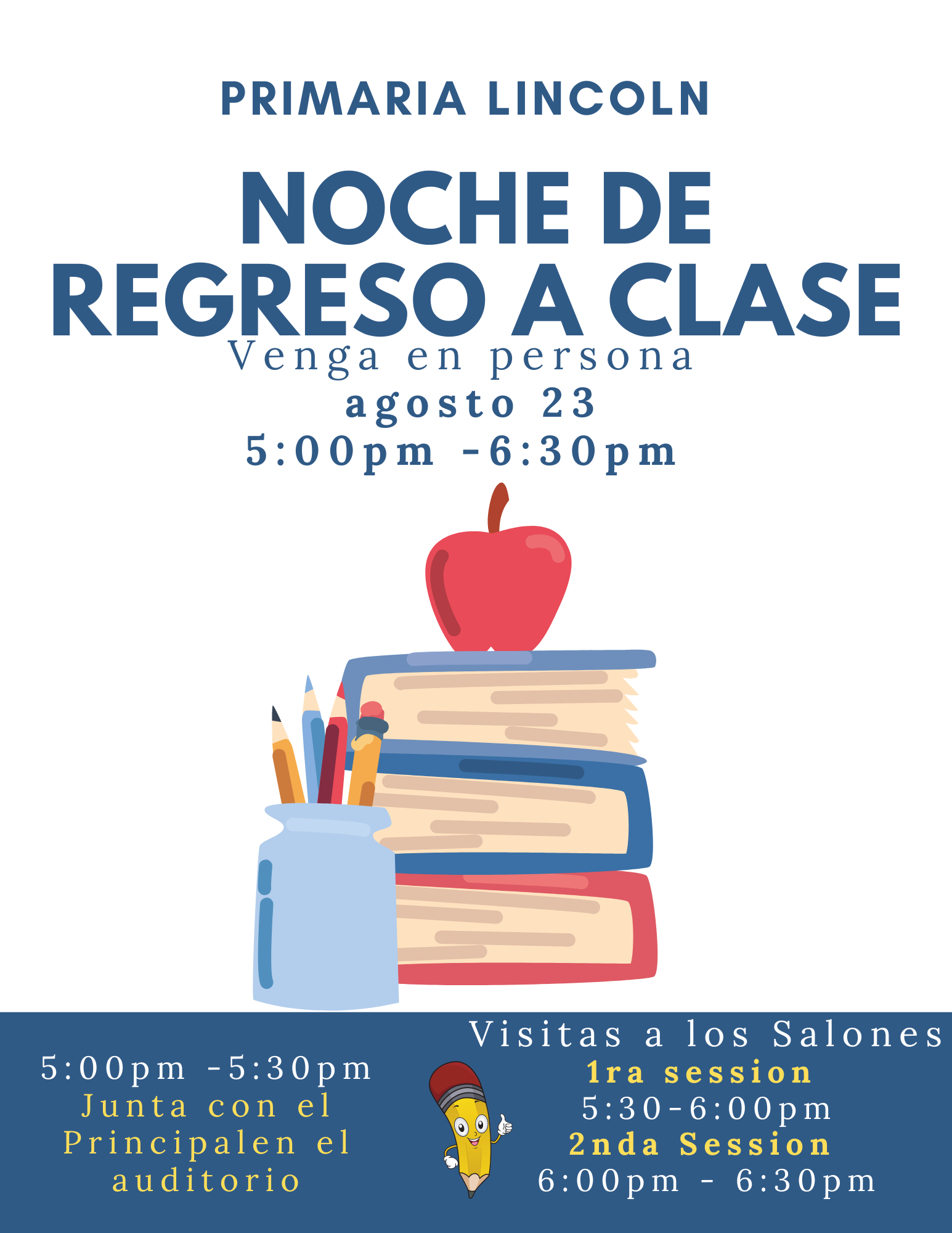 Back to School Night | Lincoln Elementary School