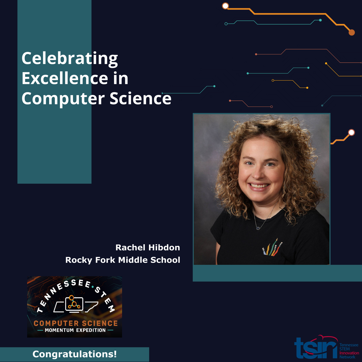 Rocky Fork Middle library media specialist honored for excellence in computer science ...