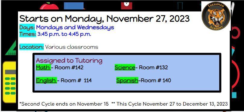 Tutoring Tiger Learning Center – Interventions – San Fernando Senior High