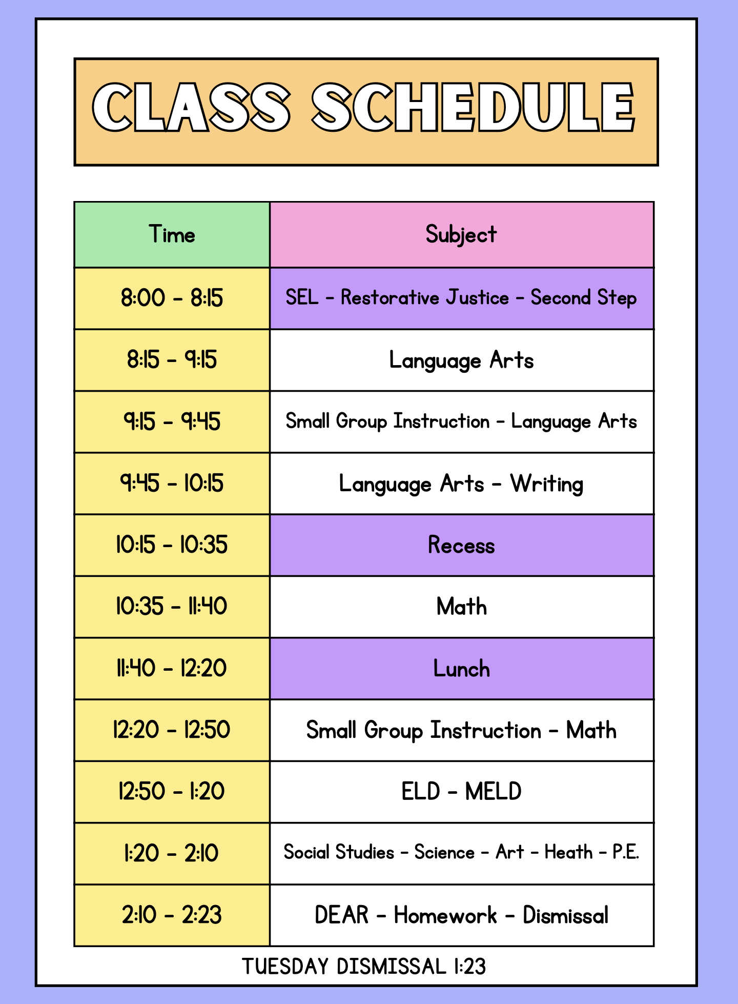 Third Grade – Teachers – 66th Street Elementary