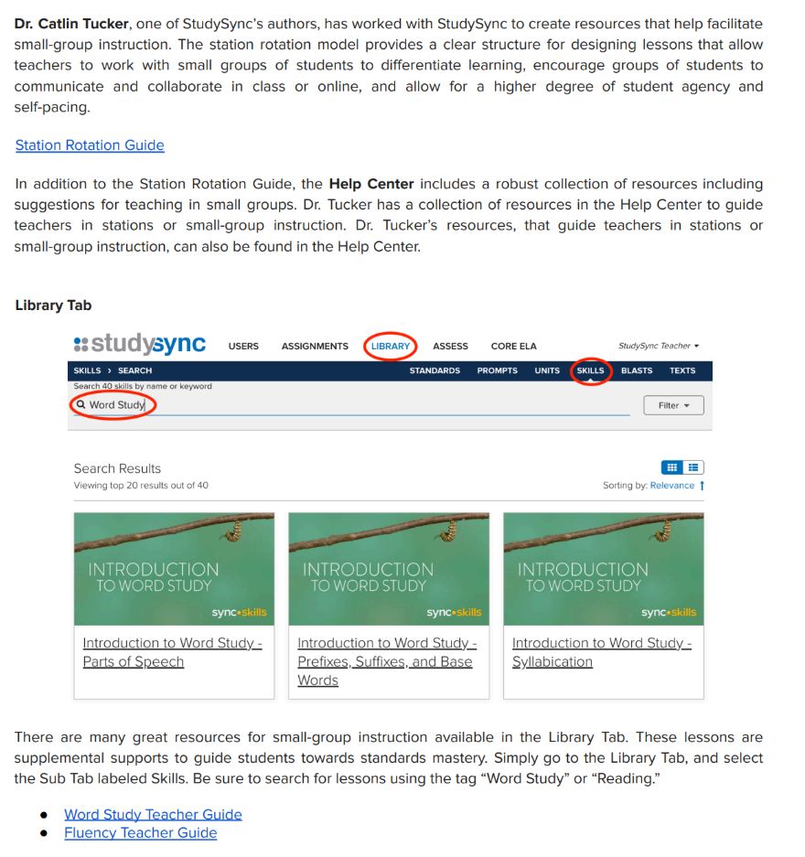Small Group Instruction Resources – Secondary Literacy – P-12 Instruction