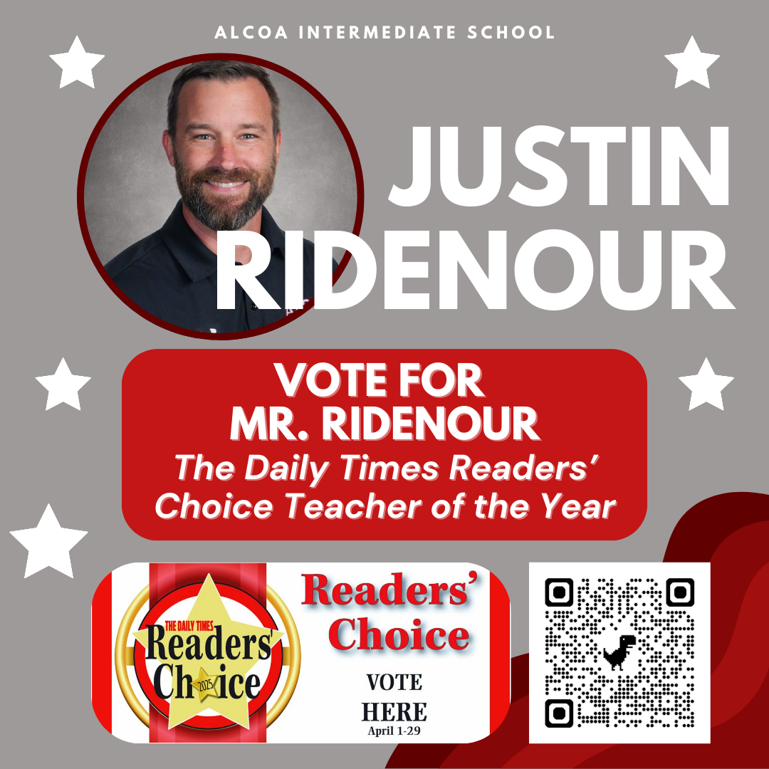 Vote for Mr. Ridenour | Alcoa Intermediate School