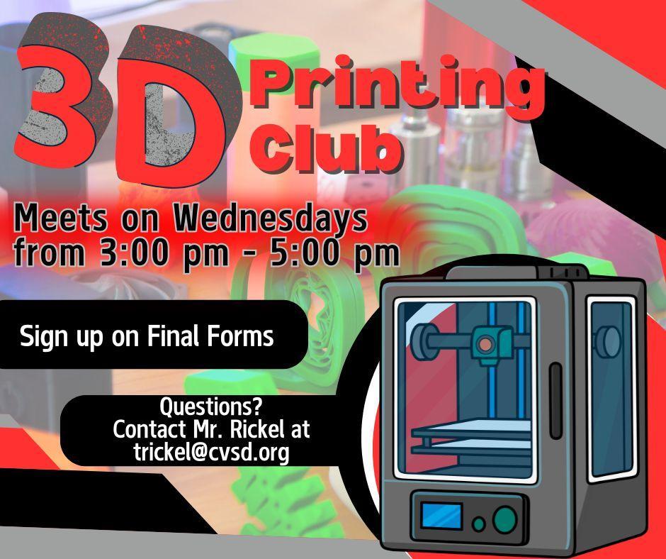 3-D Printing Club – Activities – Bowdish Middle School
