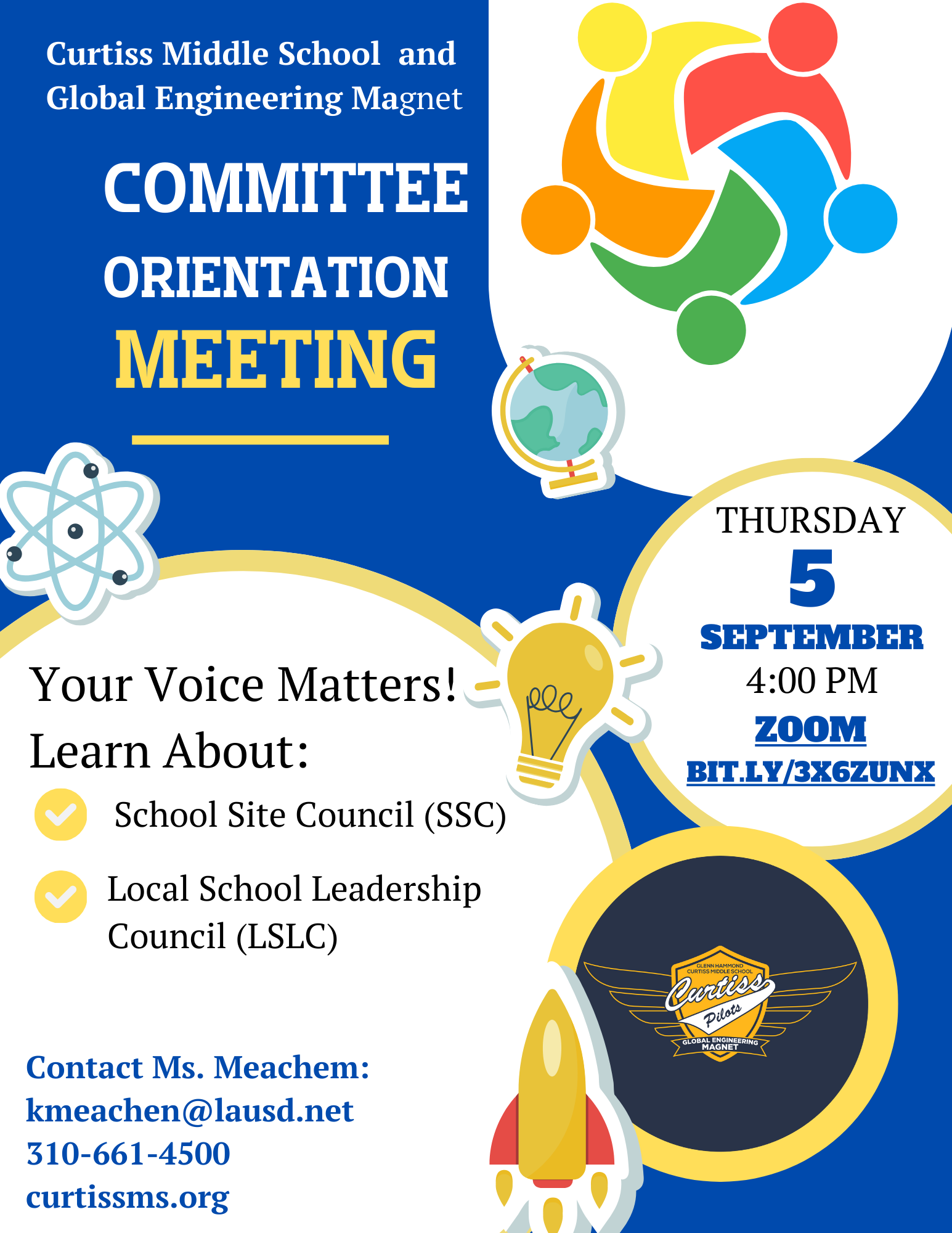 Meeting Flyers – Local School Leadership (LSLC) – Curtiss Middle School