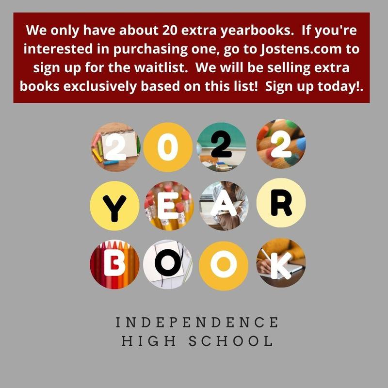 Yearbook Waitlist! | Independence High School