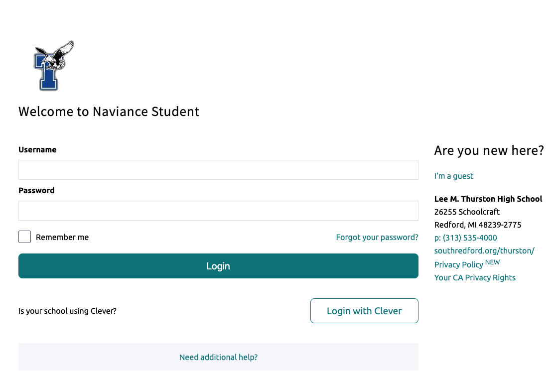 Naviance – Counseling Office – Thurston High School