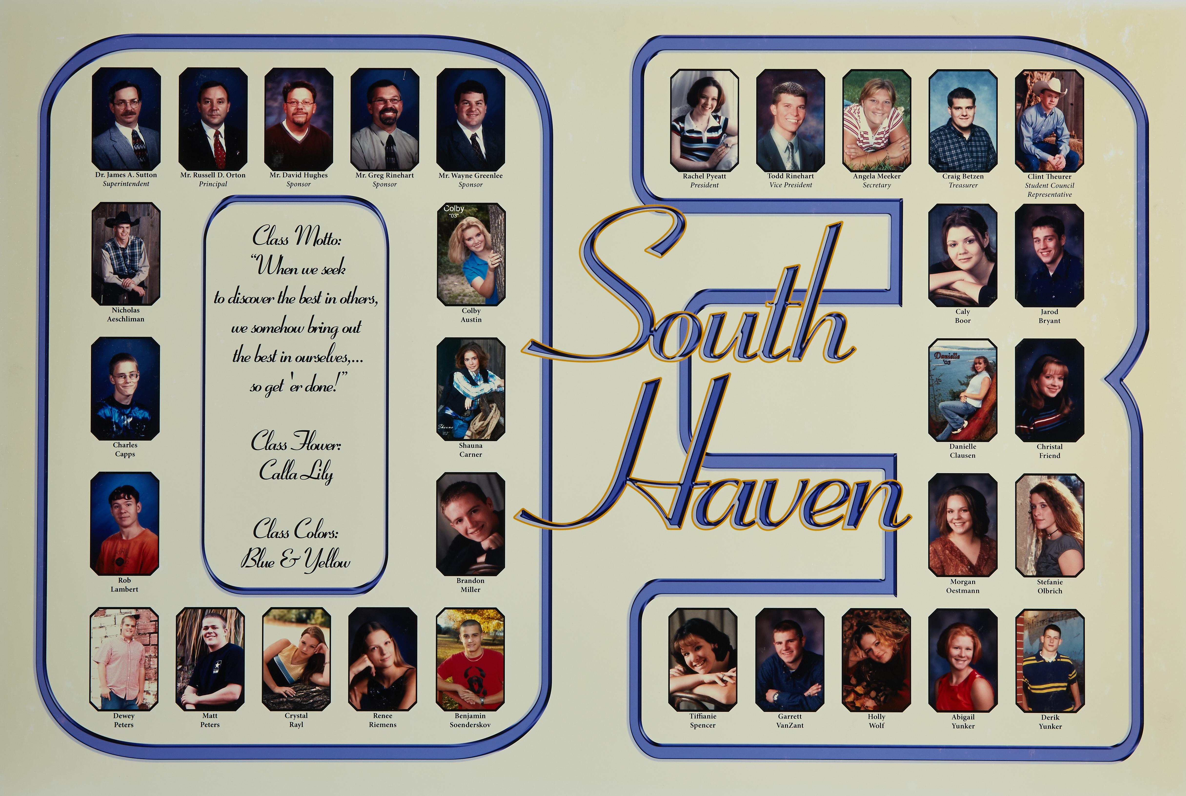 2003 - 2012 – South Haven Alumni – SOUTH HAVEN USD 509