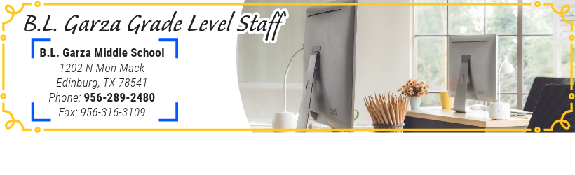 Front Office Staff – Administrators – Garza Middle School