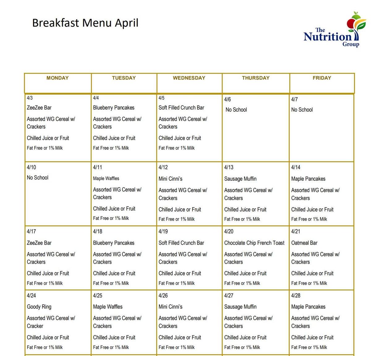 Nutrition – Nutrition – Wilkinsburg School District