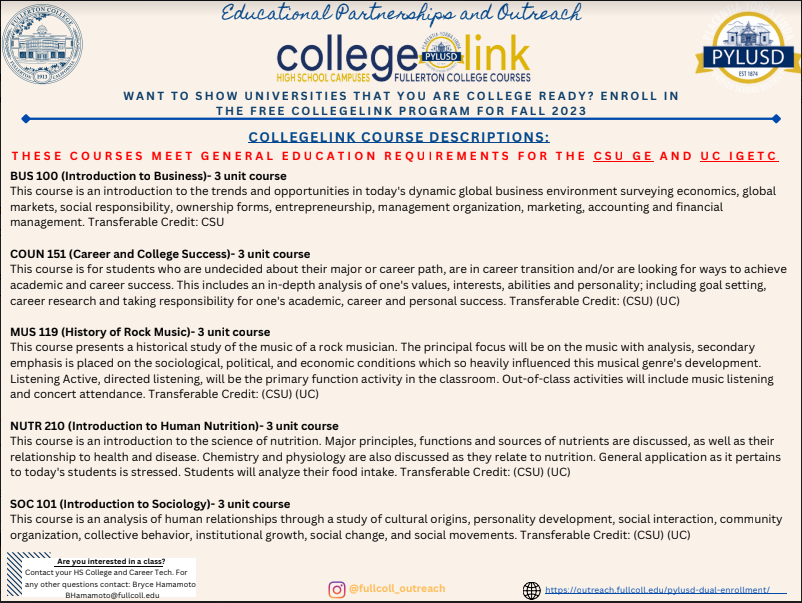 Community College/College Link - Fullerton College – Counseling – El ...