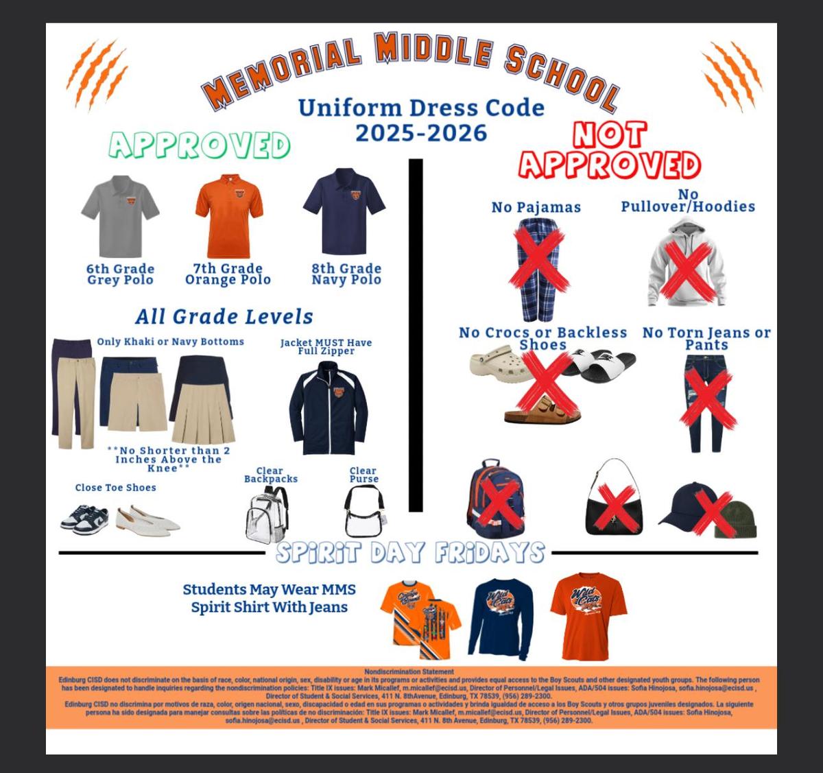 school uniform dress code