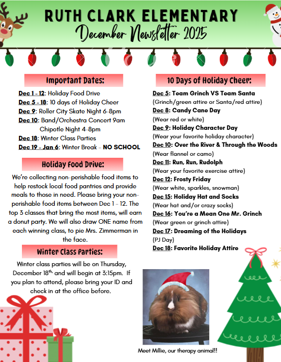 Newsletter – About – Ruth Clark Elementary