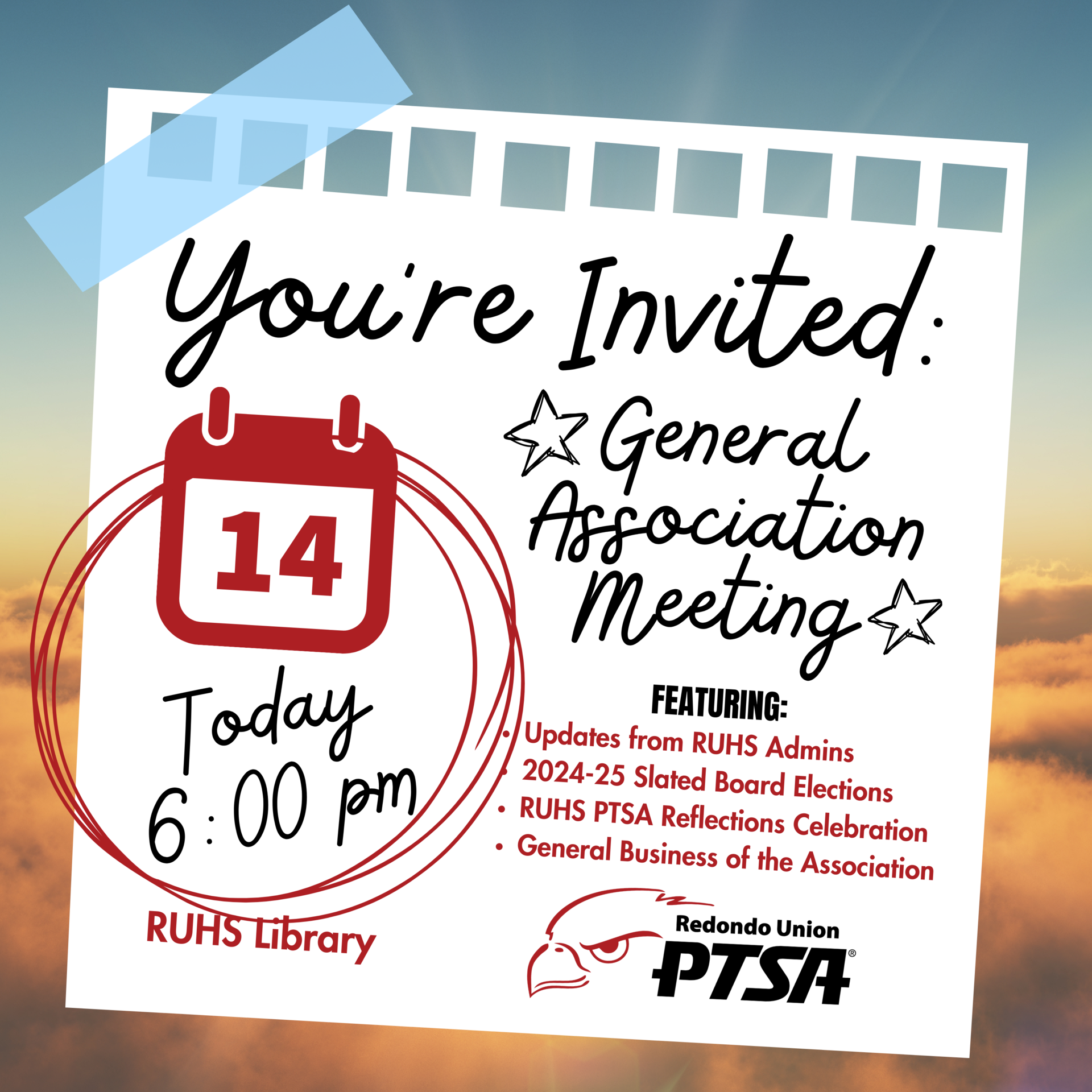 Our Meeting Schedule - PTSA - Redondo Union High School