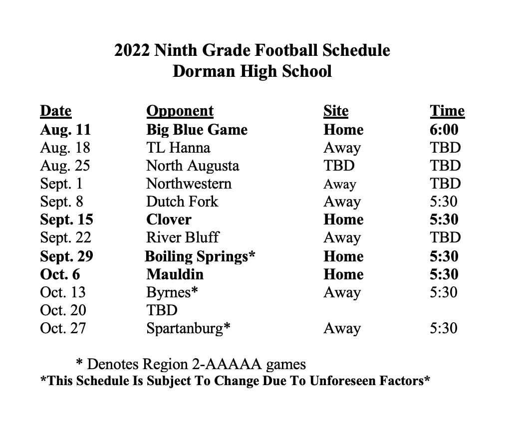 Schedule Football District Six Athletics Schedule Football District Six Athletics
