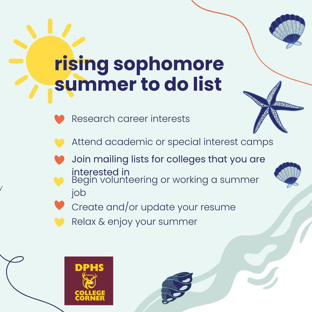 Sophomore/10th Grade To-Do List – College Corner – Deer Park High ...