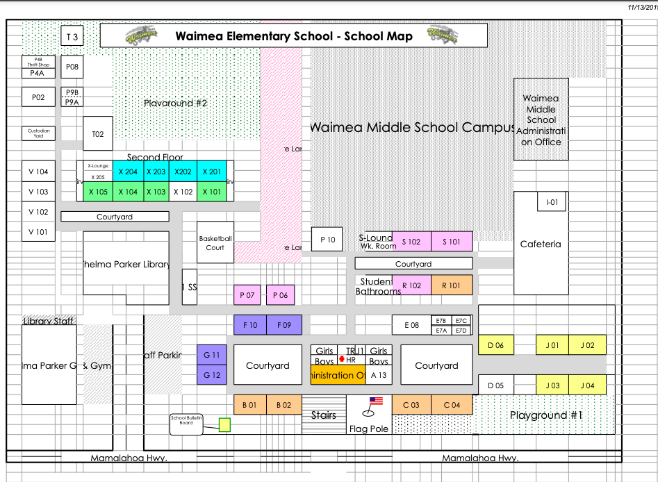 Waimea Elementary School Campus Map – Campus Map – Waimea Elementary School
